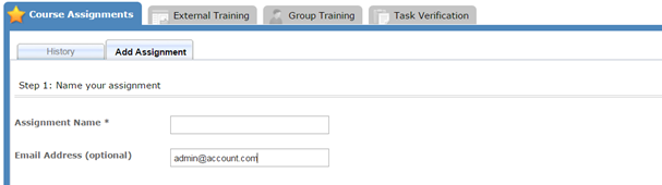 Creating an Assignment