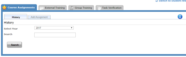 Course Assignment History