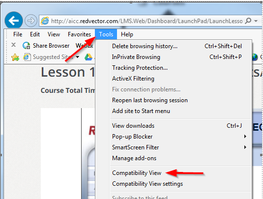Compatibility Mode for Internet Explorer