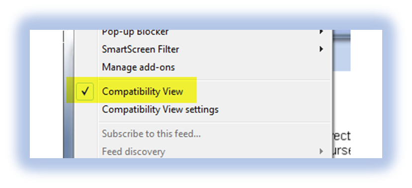 Compatibility Mode for Internet Explorer