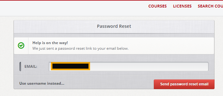 Forgot Username/Password?