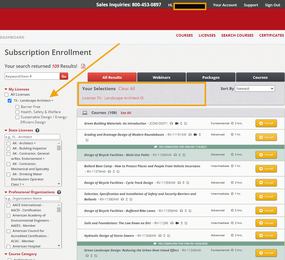 How to Search for Courses