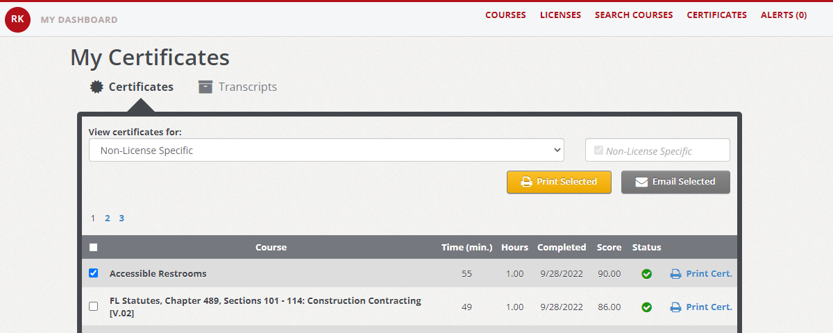 How do I send the PMI my completions to meet my continuing education units?