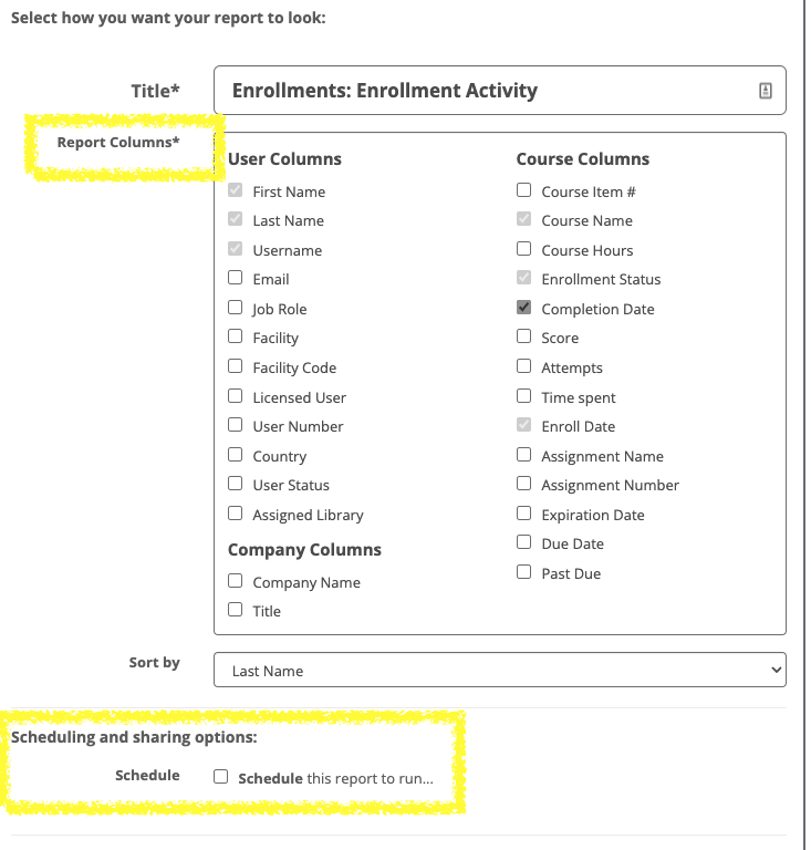 How to Schedule a Report